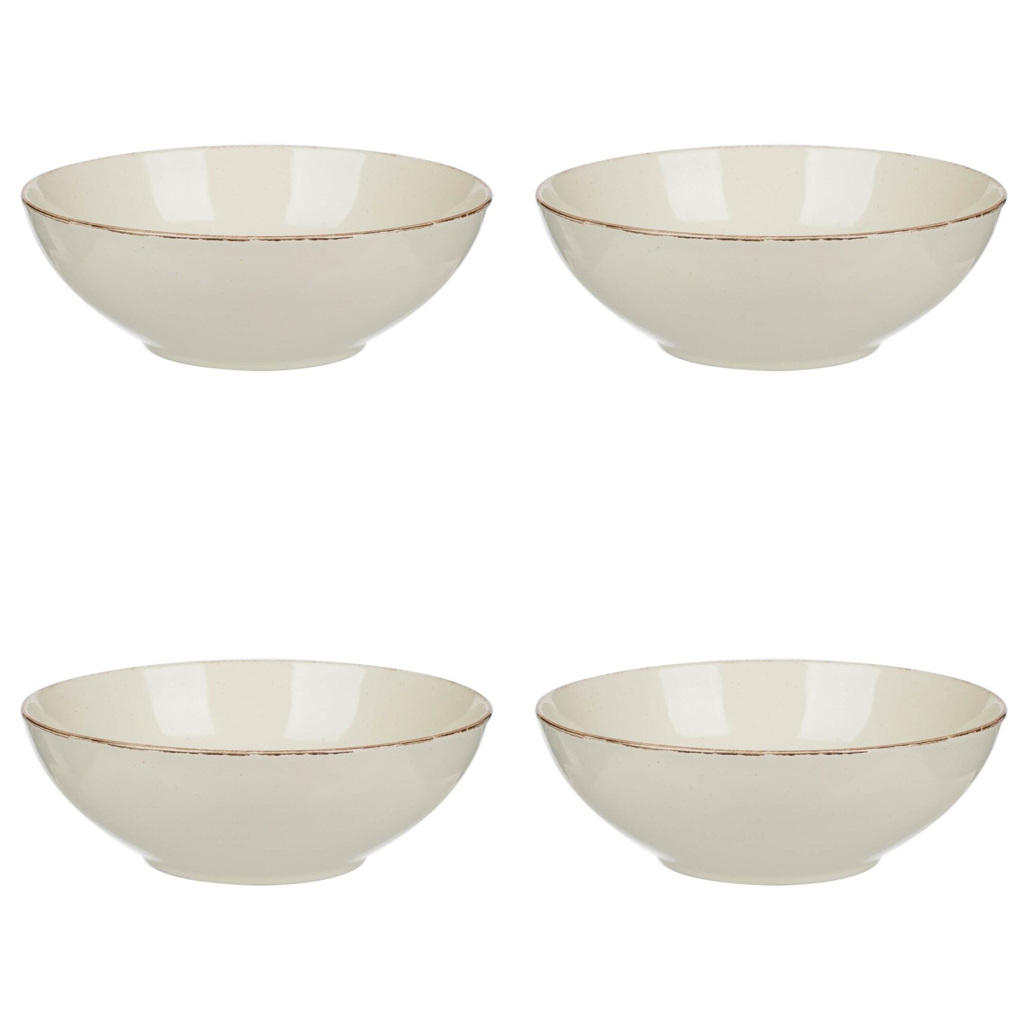 Set boluri, 4 piese, 1.7 l, Ceramica, Bej - eMAG.ro