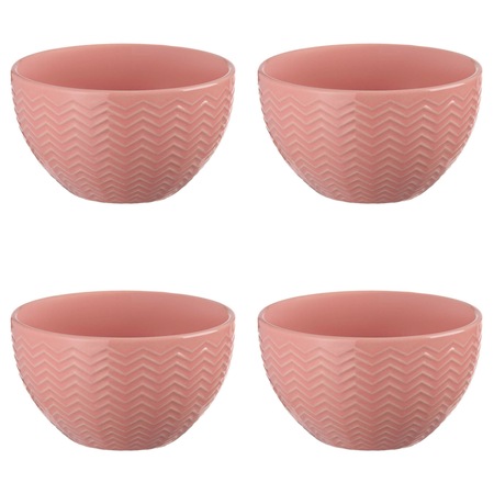 Set boluri, 4 piese, 200 ml, Ceramica, Corai - eMAG.ro