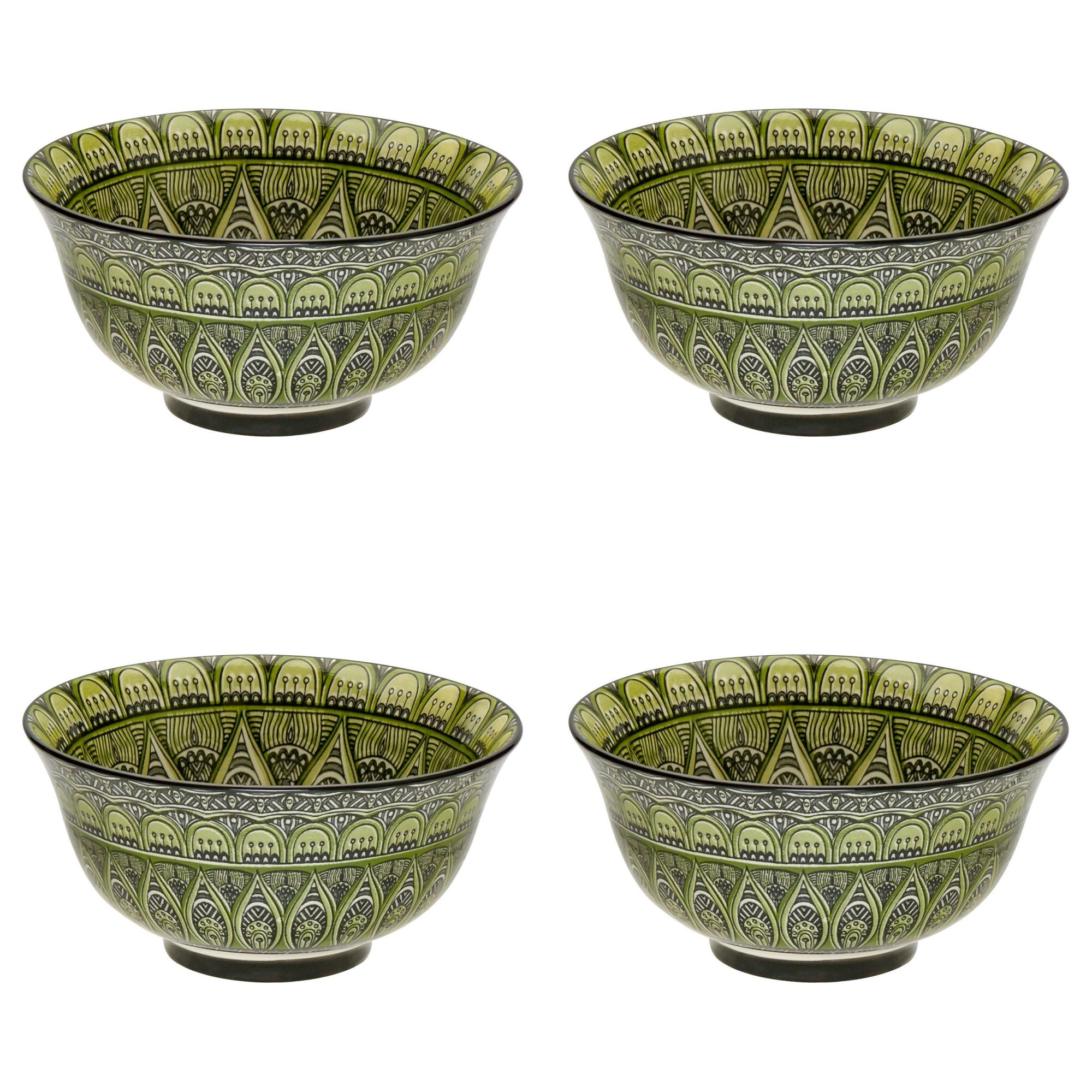 Set boluri, 4 piese, 250 ml, Ceramica, Diferite Modele - eMAG.ro