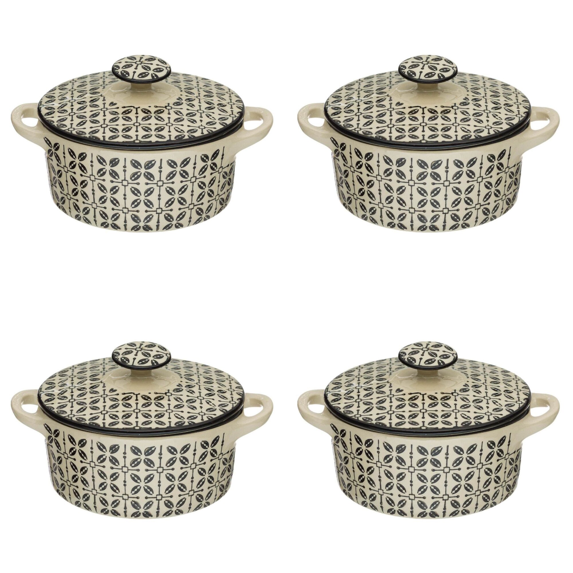 Set boluri, 4 piese, 700 ml, Ceramica, Bej - eMAG.ro