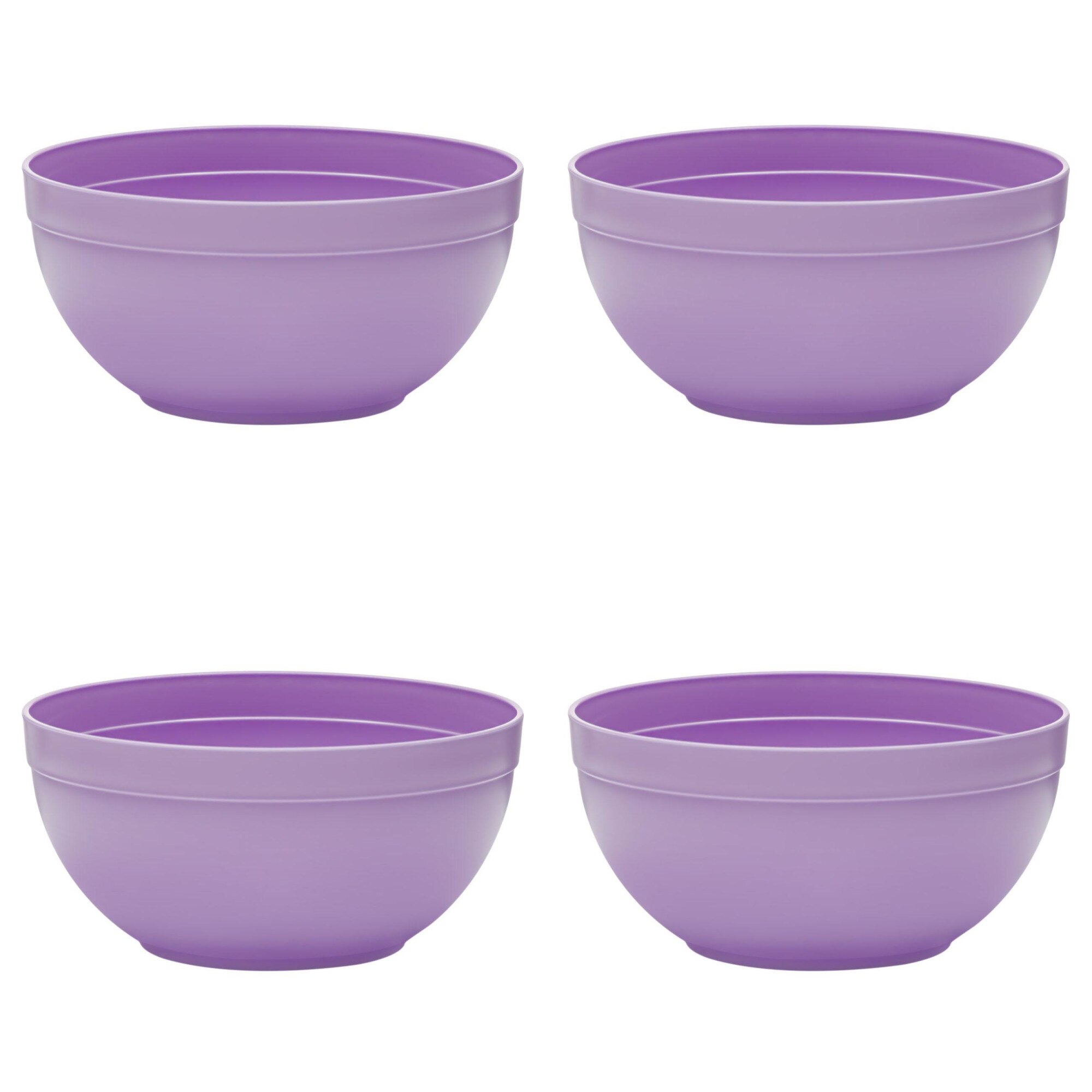 Set boluri, 4 piese, 2.5 l, Plastic, Mov - eMAG.ro