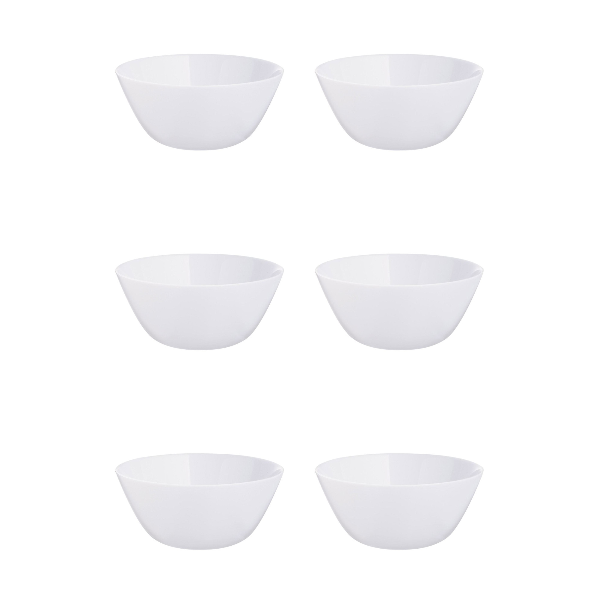 Set boluri, 6 piese, 1.16 L, Opal, Alb - eMAG.ro