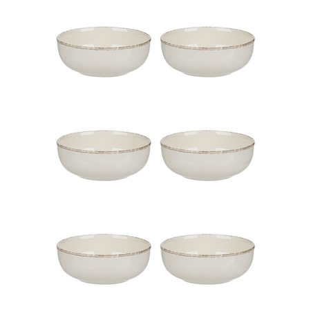 Set boluri, 6 piese, 680 ml, Ceramica, Bej - eMAG.ro