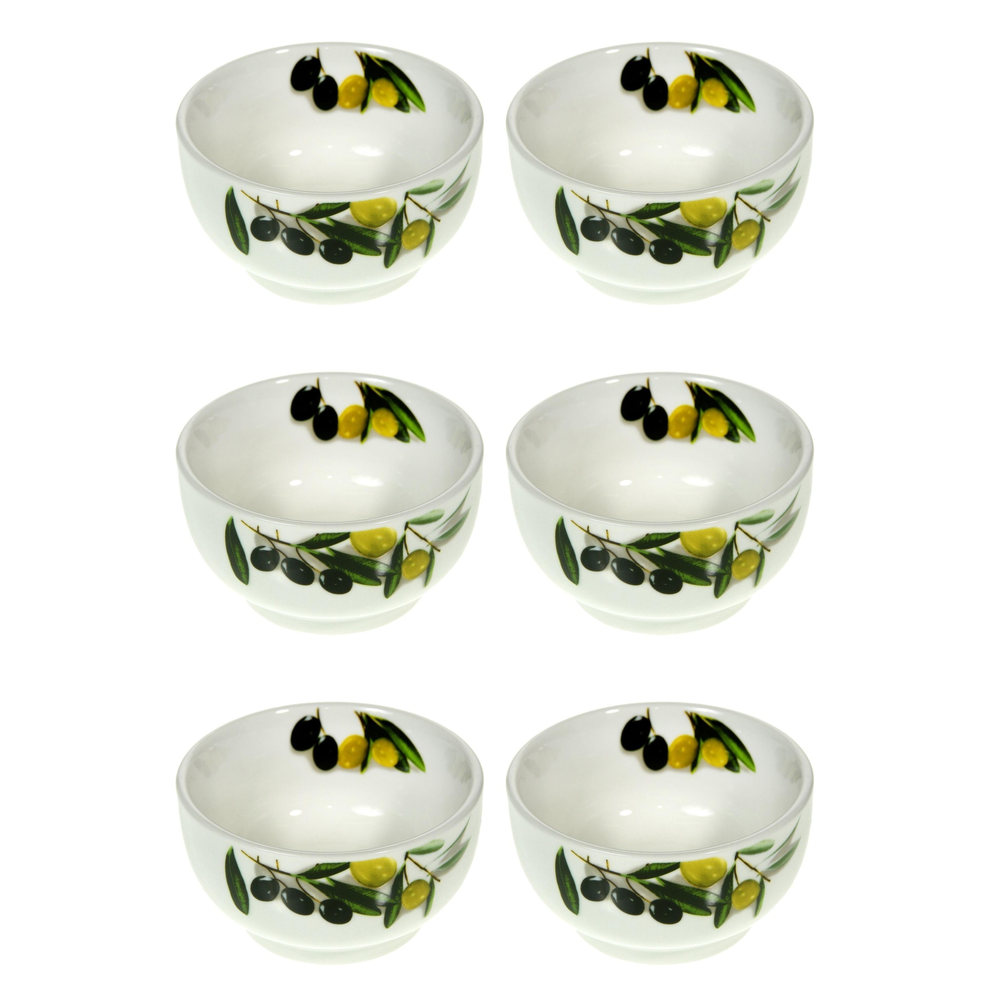 Set boluri, 6 piese, 160 ml, Portelan, Alb - eMAG.ro