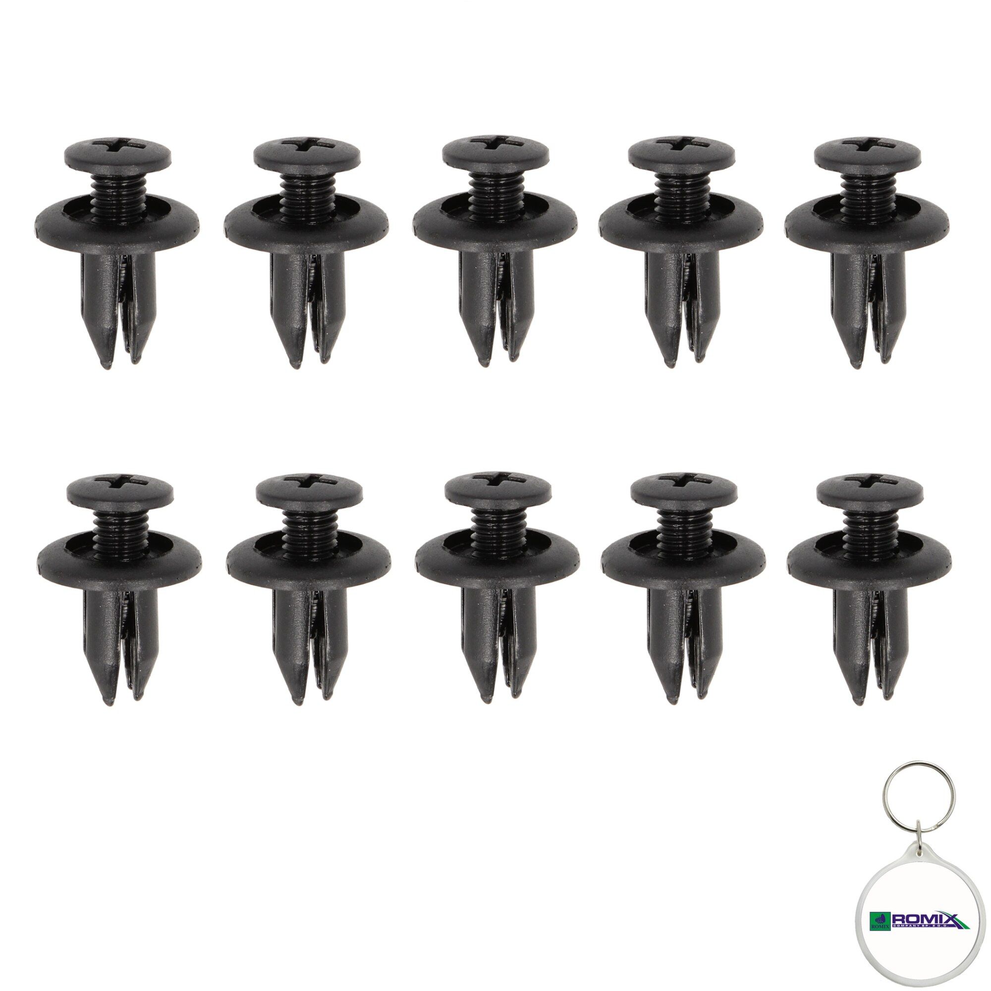 Set 10 buc. pin fixare tapiterie pentru MAZDA/SUZUKI 7X13.1MM si breloc ...