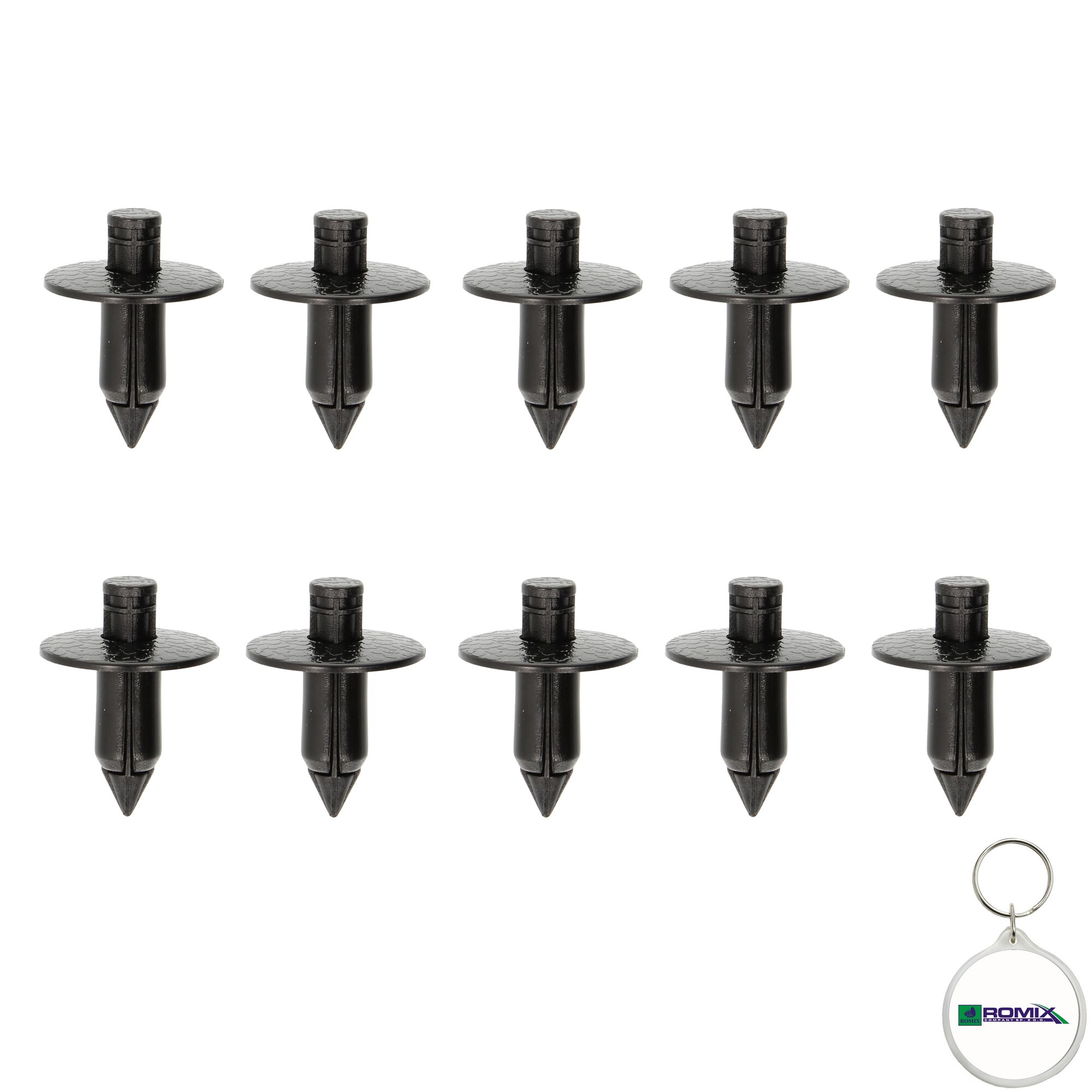 Set 10 buc. pin fixare tapiterie pentru SUZUKI 6.5X11.6MM si breloc ...