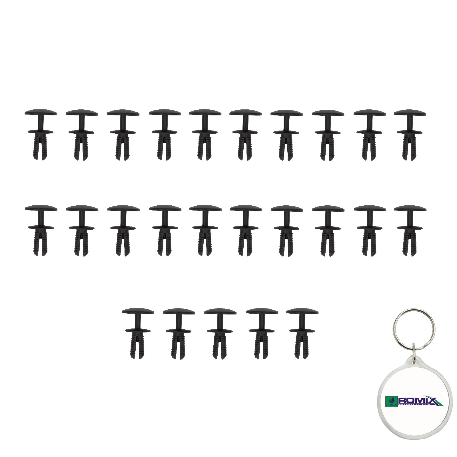Set 25 buc. pin fixare tapiterie universal si breloc Romix - eMAG.ro