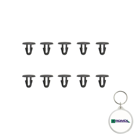 Set 10 buc. pin fixare tapiterie pentru TOYOTA/LEXUS 6X12.4MM si breloc ...