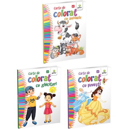 Pachet Carti de colorat, 3 carti - eMAG.ro