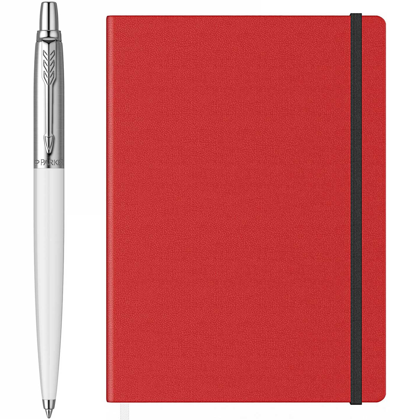 Pix Parker Jotter alb + notes A5 cu elastic asortat - eMAG.ro
