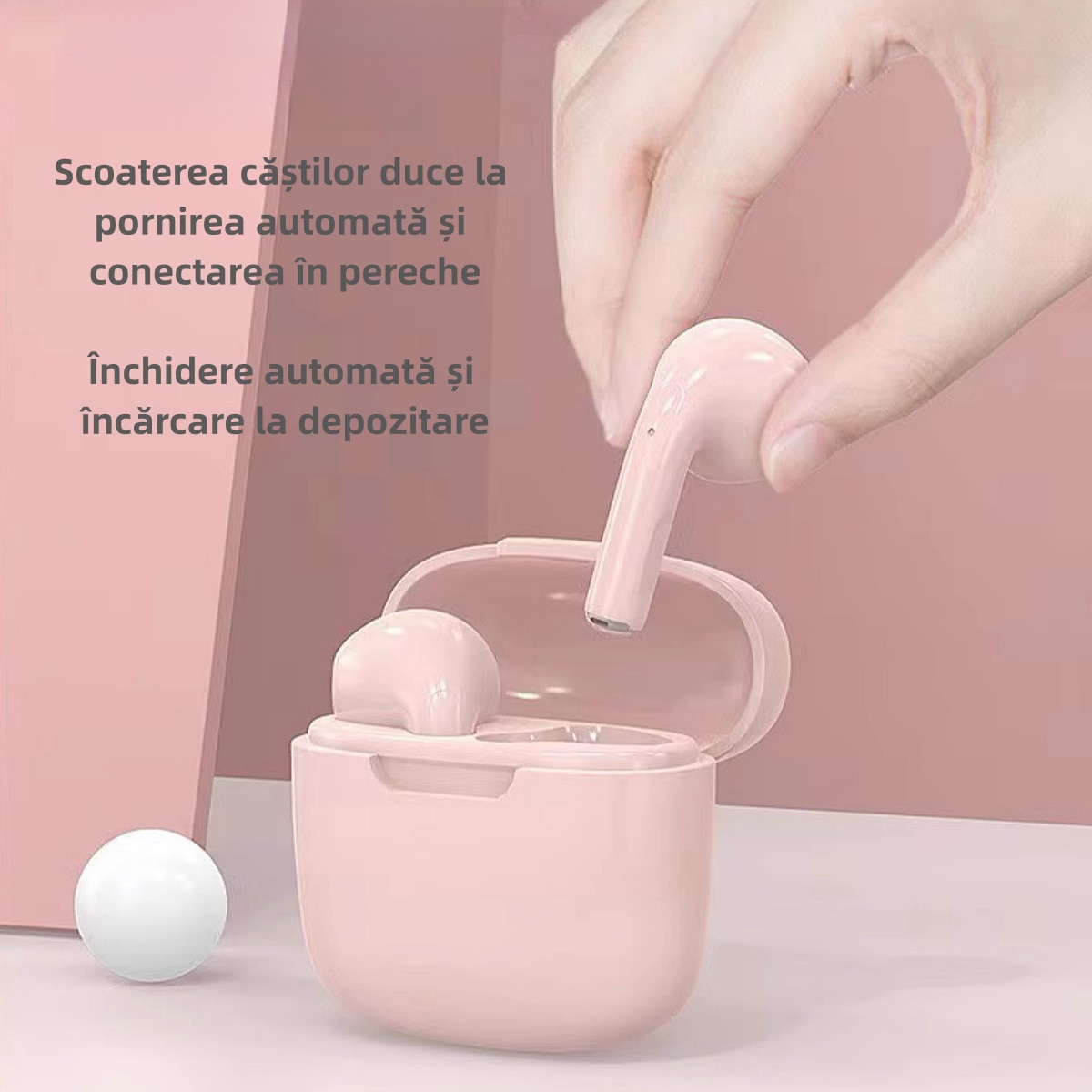 Casti wireless bluetooth, YanSen® B-21, audio, in ear, fara fir, cu ...