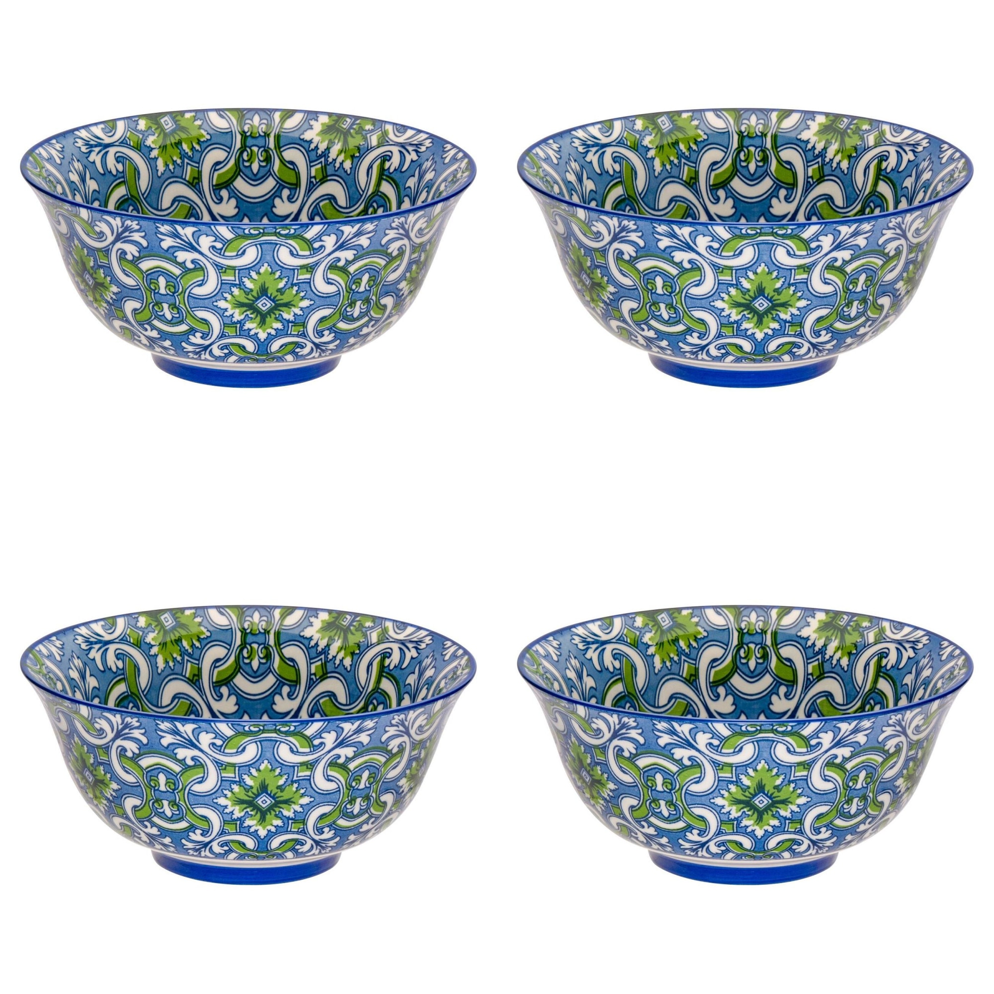 Set boluri, 4 piese, 500 ml, Ceramica, Cu model - eMAG.ro