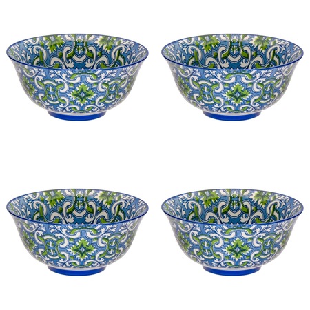 Set boluri, 4 piese, 250 ml, Ceramica, Cu model - eMAG.ro