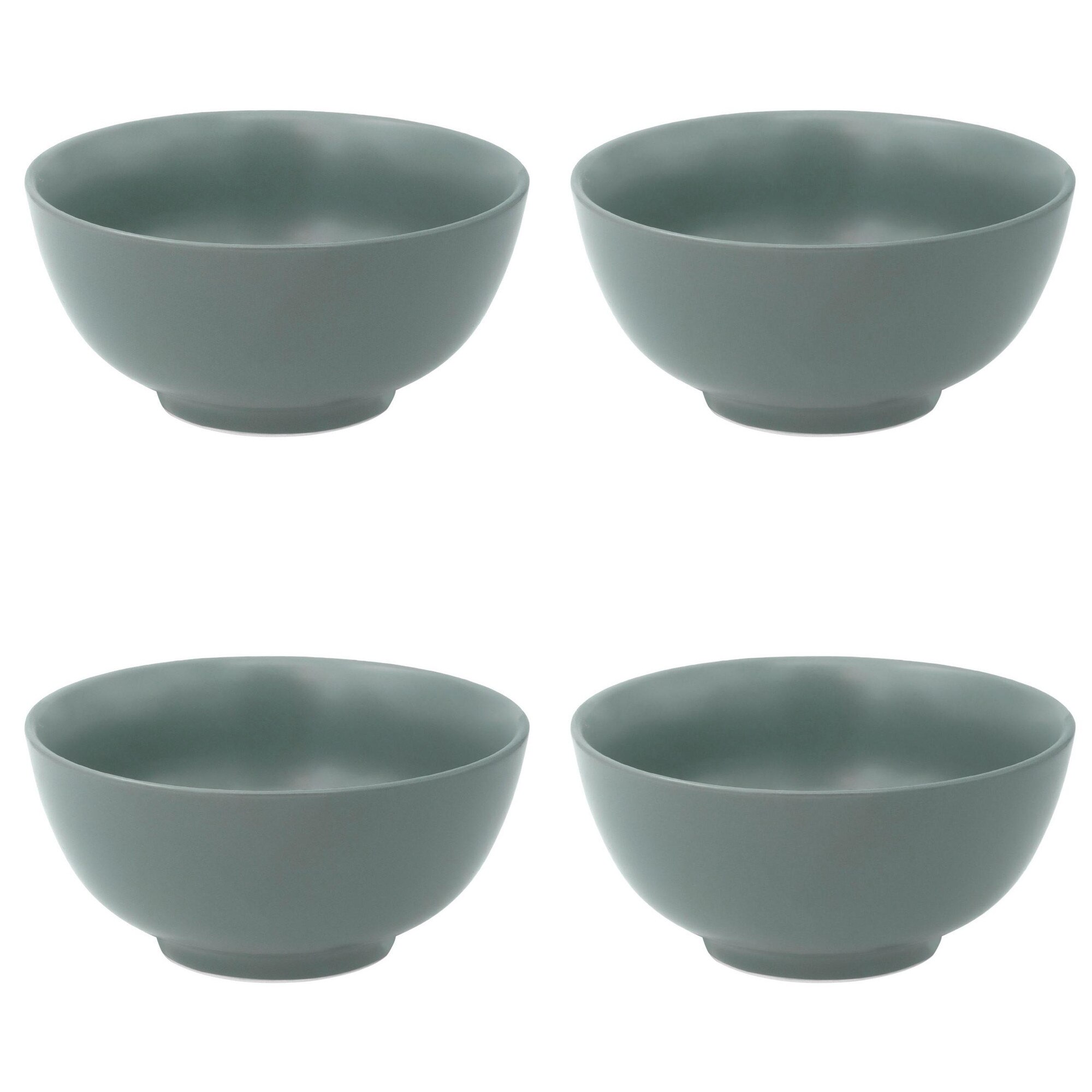 Set boluri, 4 piese, 1L, Ceramica, Gri - eMAG.ro