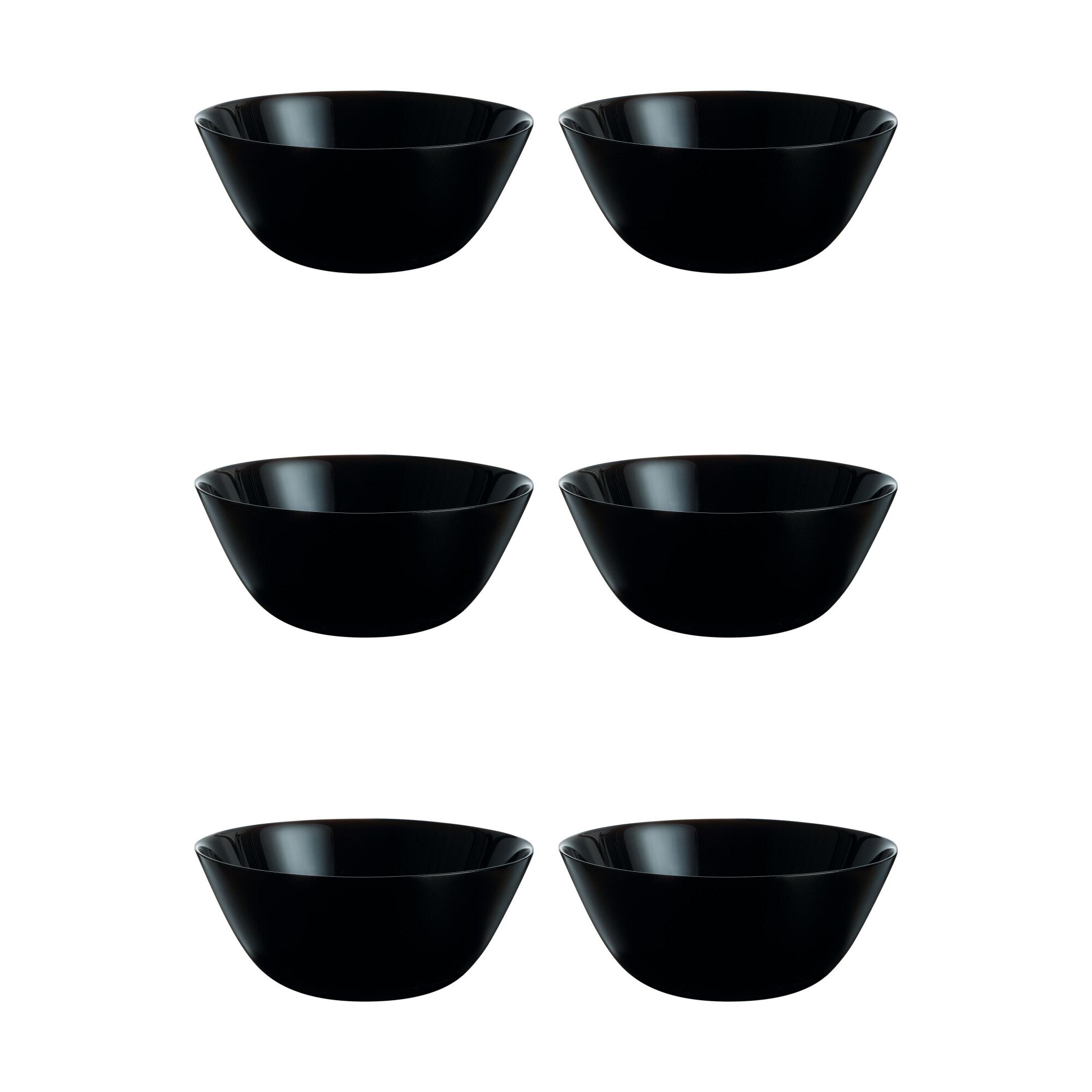 Set boluri, 6 piese, 1.16 L, Opal, Negru - eMAG.ro