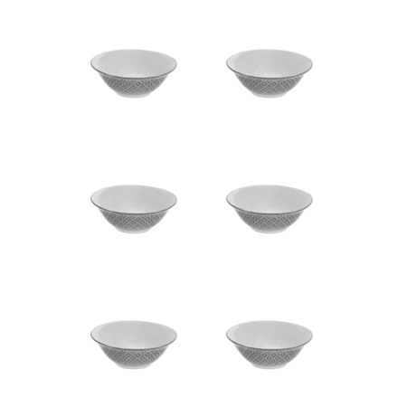 Set boluri, 6 piese, 450 ml, Portelan, Alb model - eMAG.ro