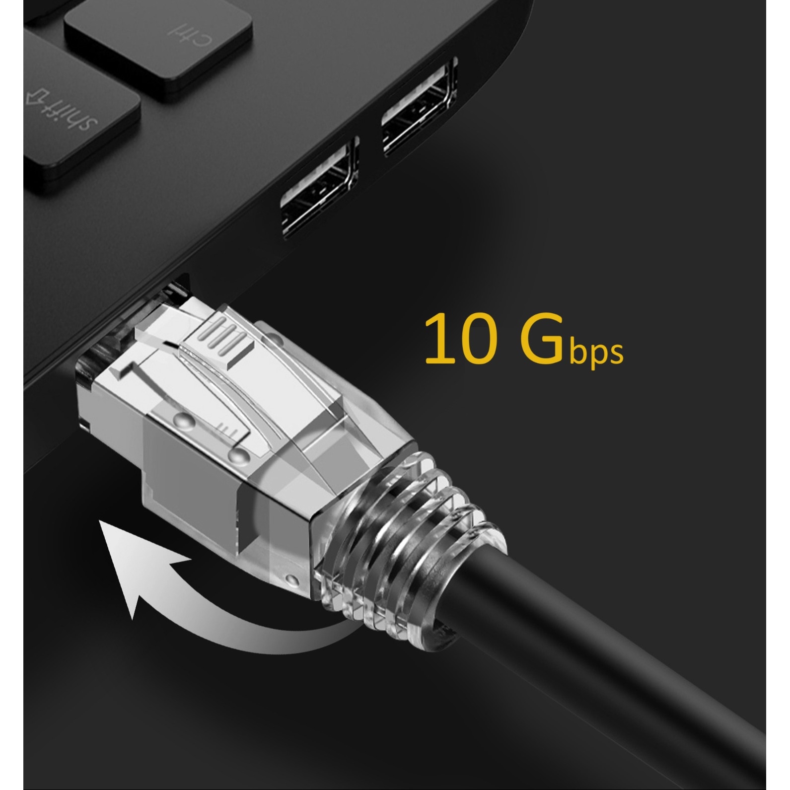 Set 10buc - Mufa RJ45 ecranata pentru cabluri CAT6 CAT6A CAT7 cu fire ...