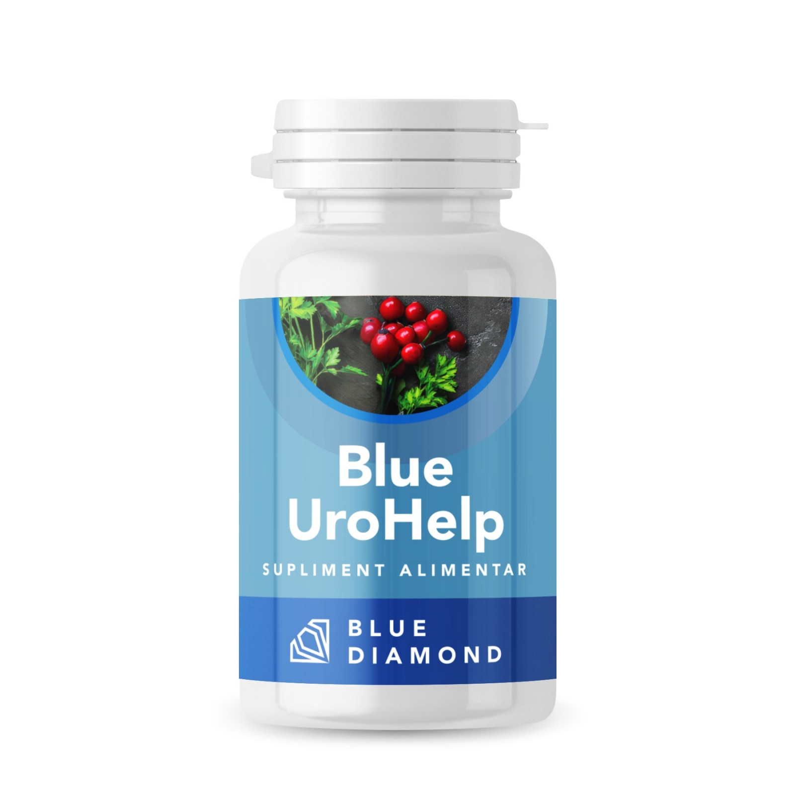 Blue UroHelp, supliment natural pentru infectii urinare, cantitate 30 ...