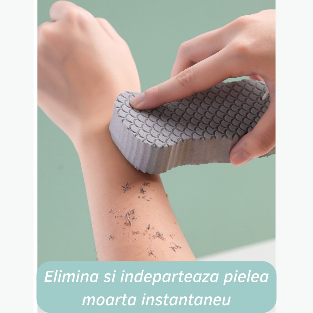 Burete de baie 3D Exfoliant AZeira®, Elastic, Delicat, Rezistent ...