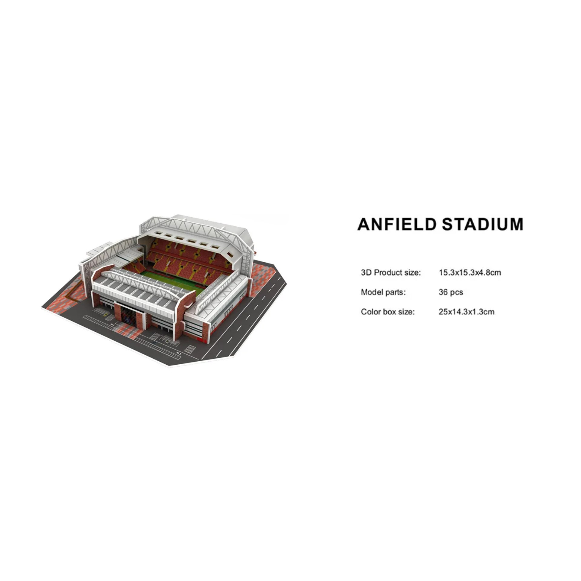 3D Puzzle Football Stadion Anfield, Liverpool Stadion – Hiteles 3D ...
