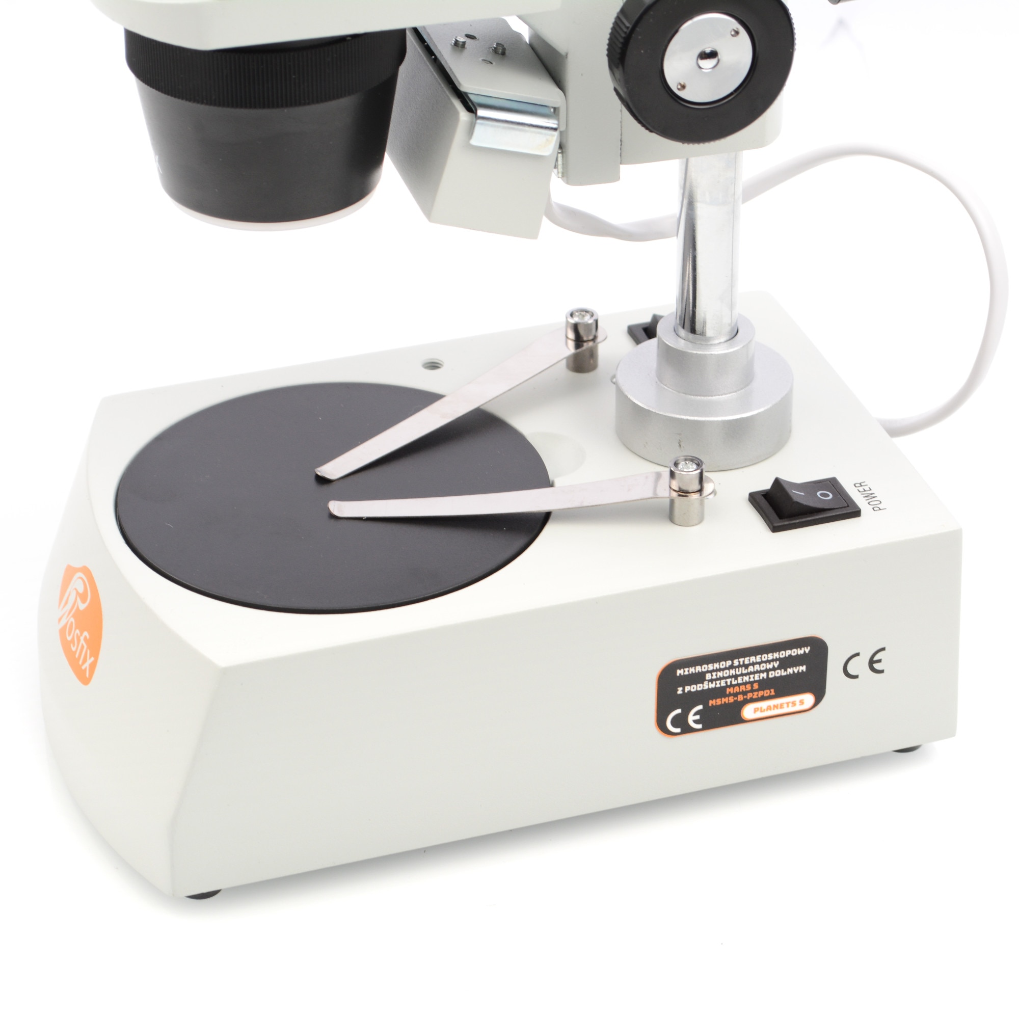 Microscop stereoscopic binocular cu iluminare de jos, Rosfix Mars S ...