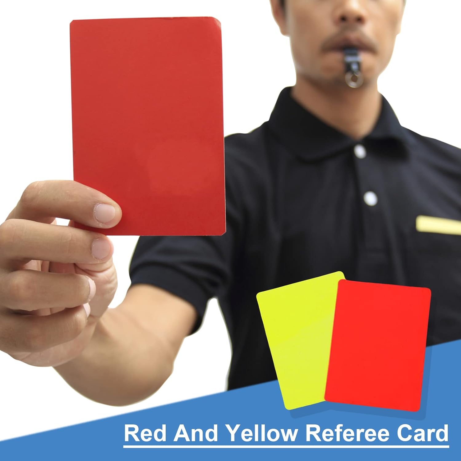 Set 10 cartonase arbitru + carnetel, Cafuneplus®, Emblema circulara ...