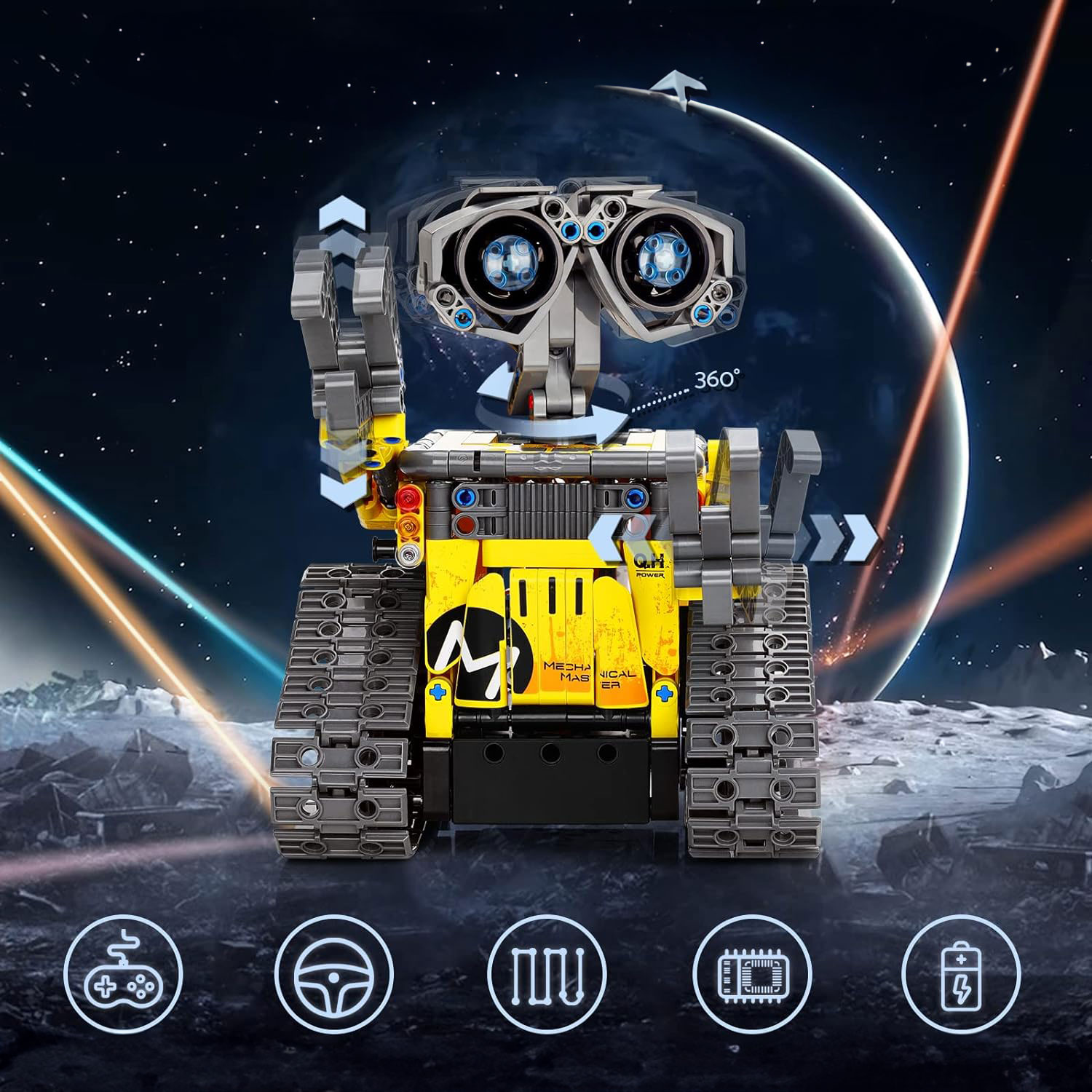 Set Robot Wall-e 3-in-1 pentru Copii: de Perete, Tehnic si Mech ...