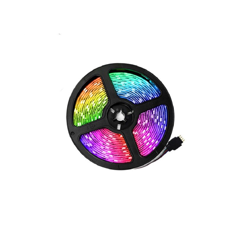 Banda LED RGB flexibila, 3 m, 90 leduri, telecomanda control lumini ...