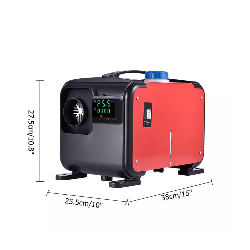 Автомобилен нагревател, 12V, 8000W, дизел, дистанционно управление, LCD ...