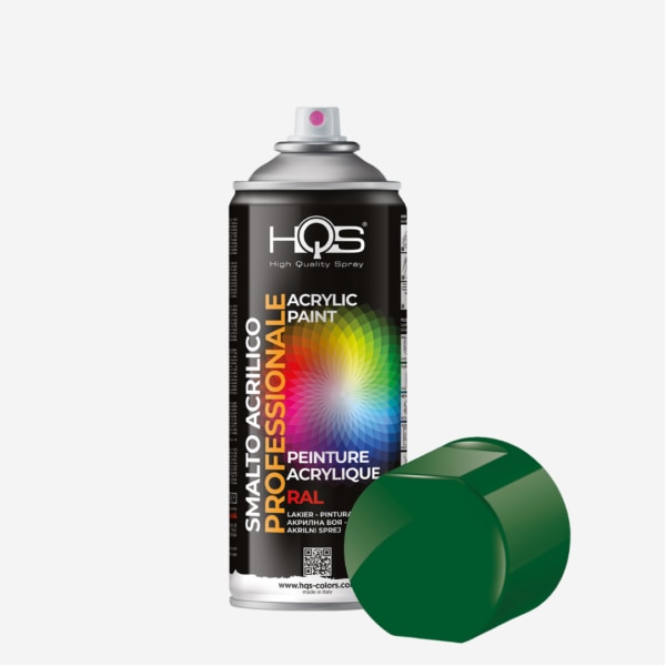 Vopsea Spray HQS LEAF GREEN, acrilica, RAL 6002 Verde Primavera, 400 ml ...