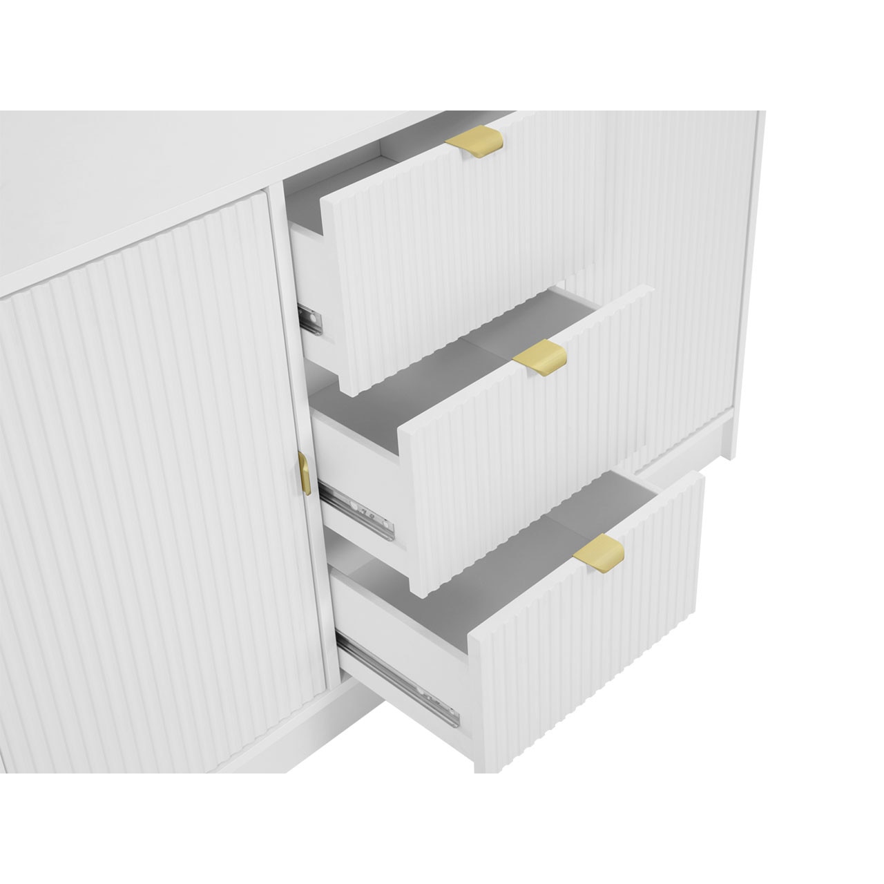 Comoda Razimo 3SZ, MIRJAN24, alb, 80x75x40 - eMAG.ro