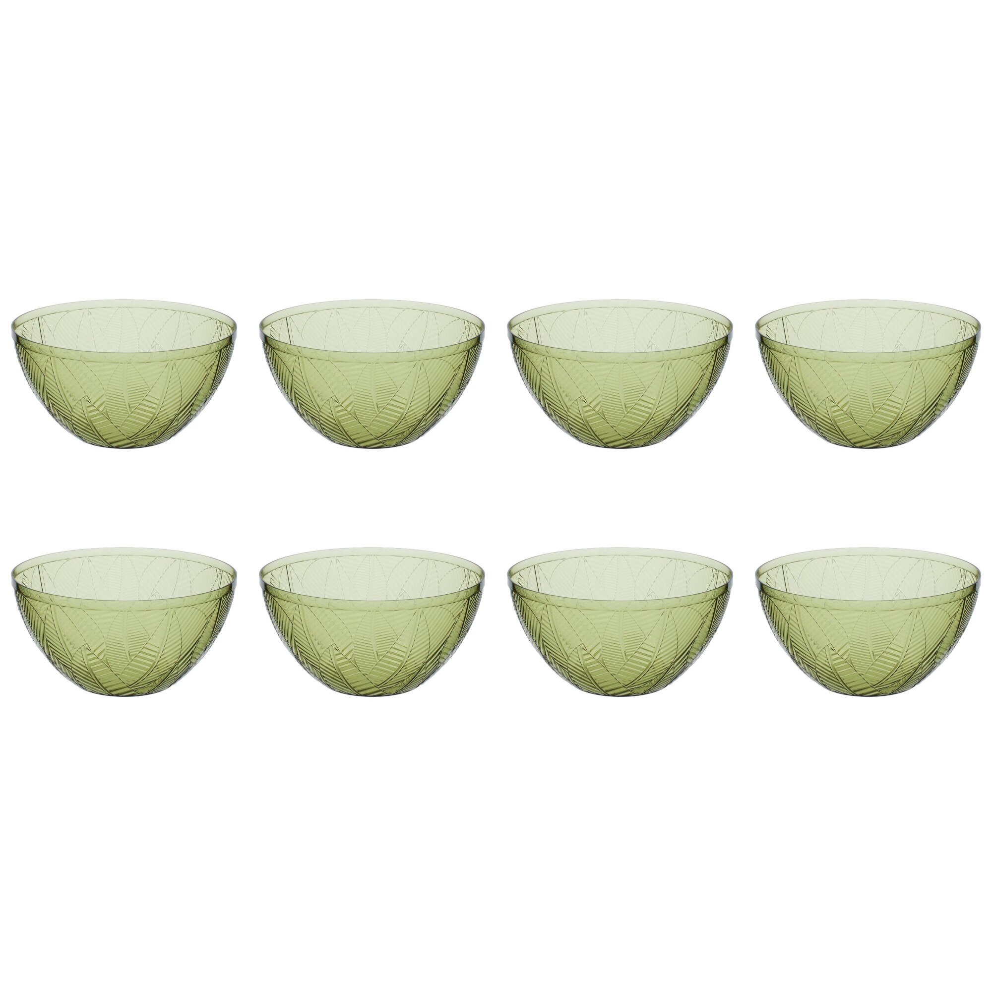 Set boluri, 8 piese, 4 l, Plastic, Verde - eMAG.ro