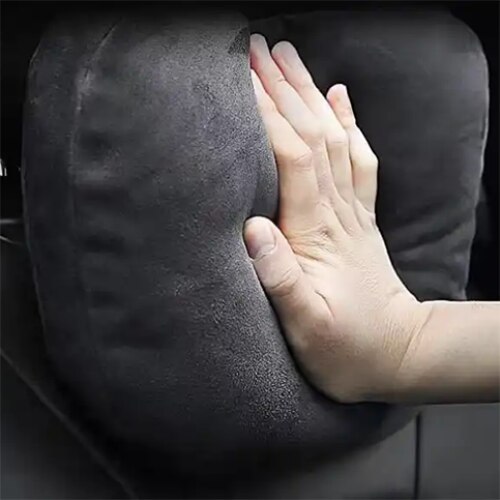 Perna tetiera auto, pentru cap sau gat, prindere dubla, 30 x 22 cm ...