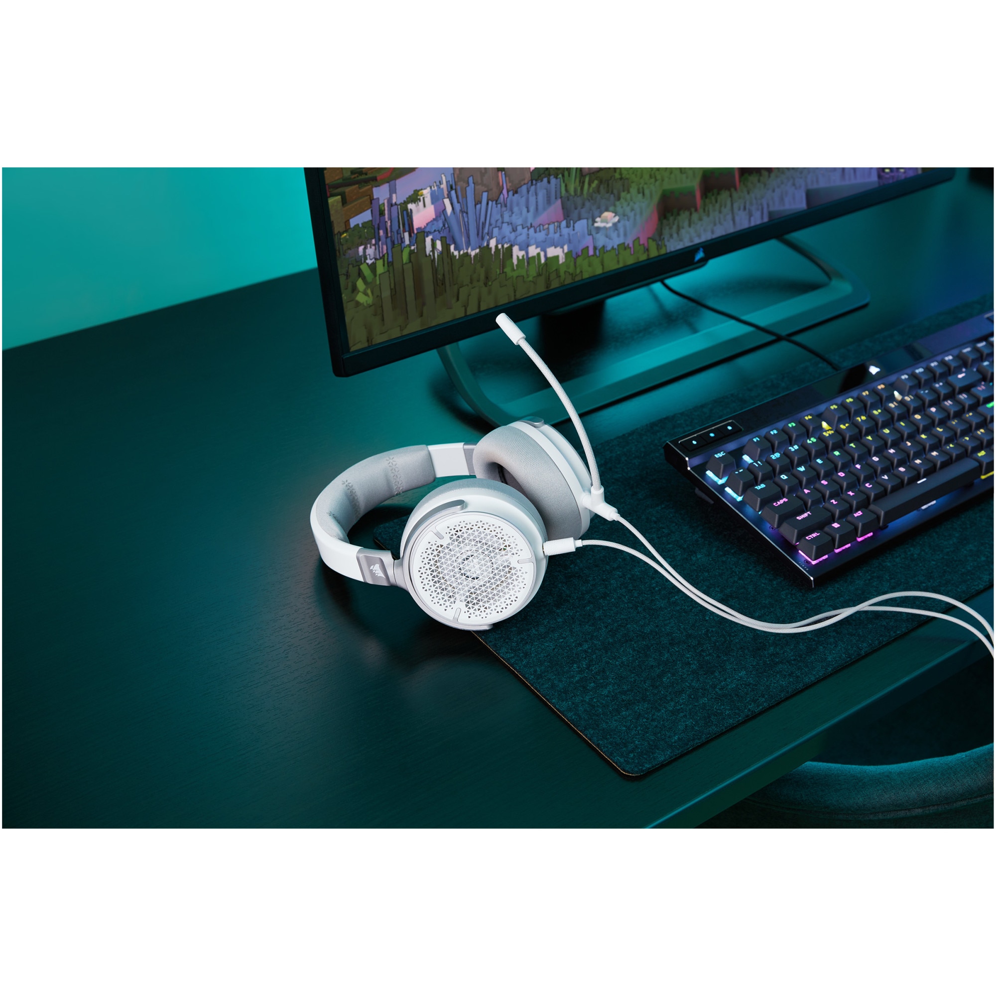 Casti gaming/streaming Virtuoso Pro Carbon Open Back, multiplatform ...
