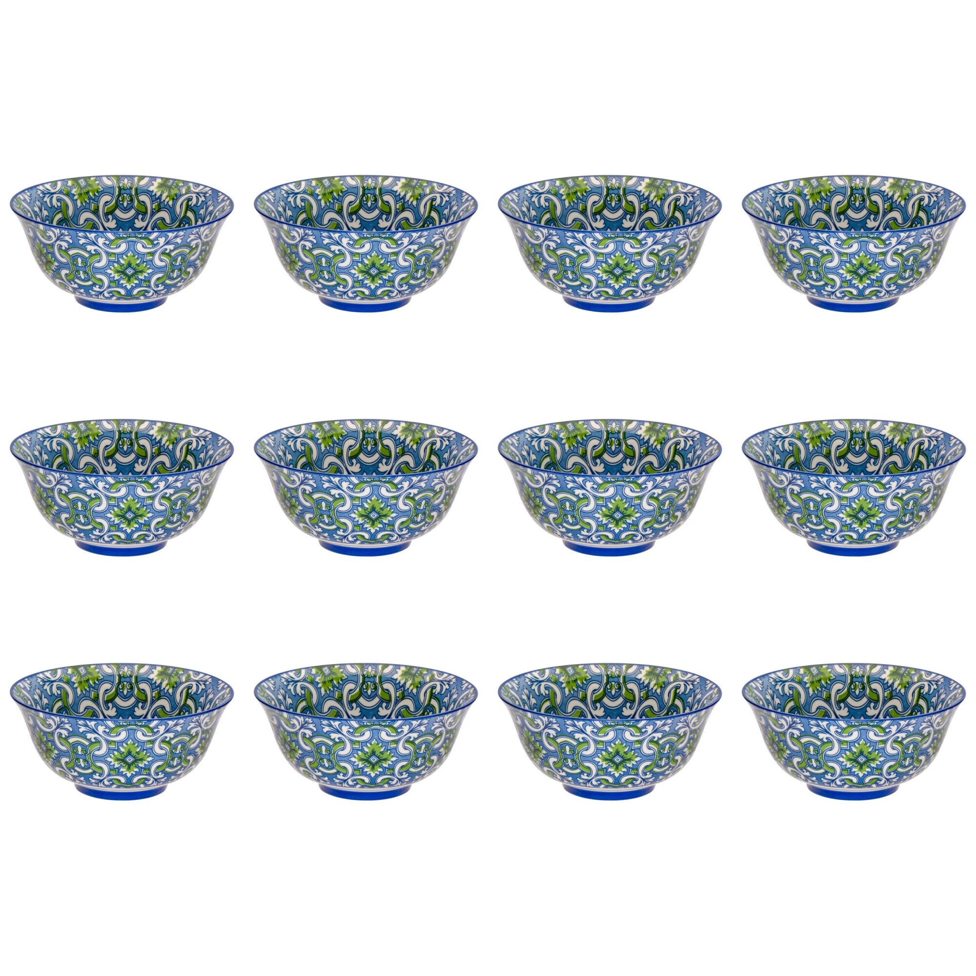 Set boluri, 12 piese, 250 ml, Ceramica, Cu model - eMAG.ro