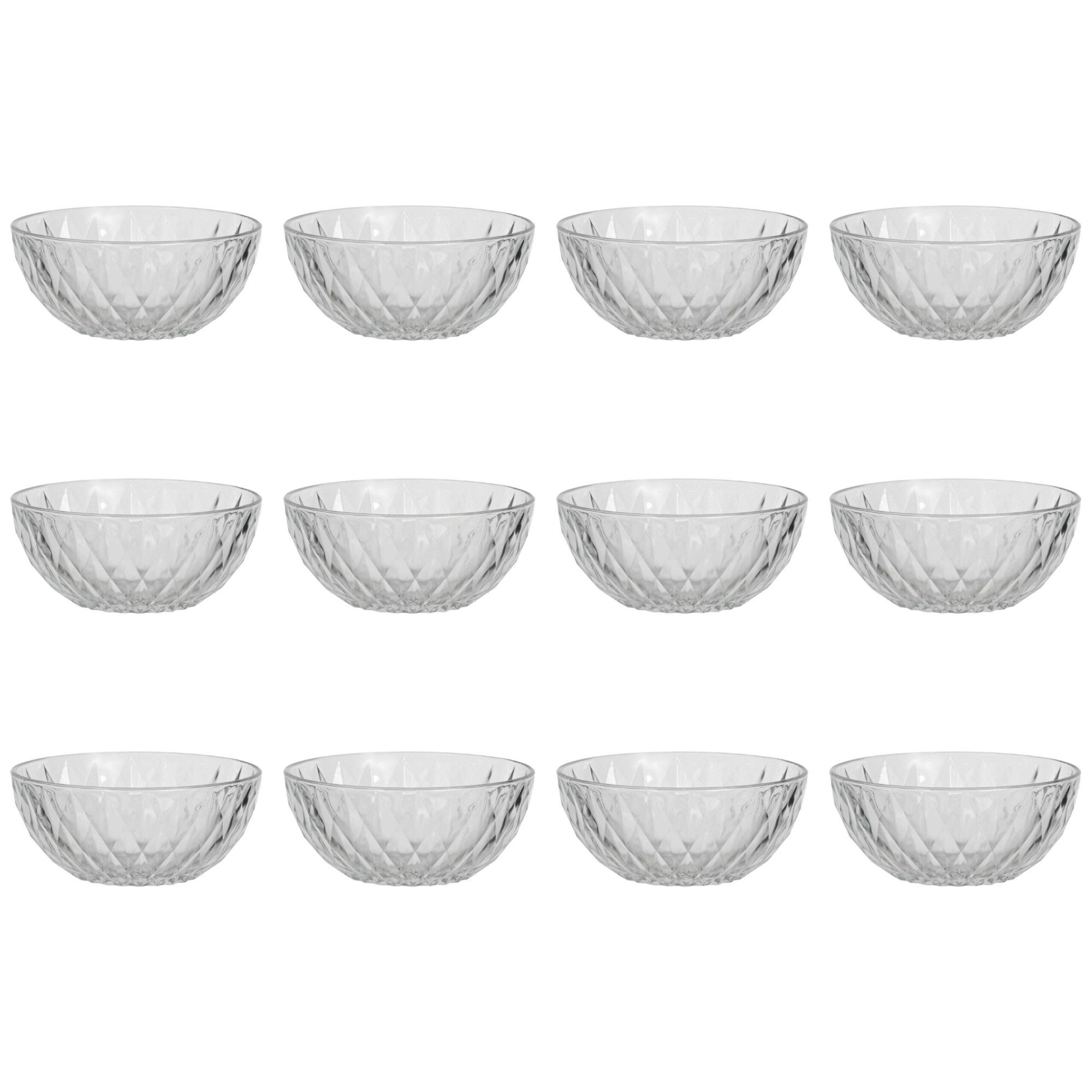 Set boluri, 12 piese, 300 ml, Sticla, Transparent natur - eMAG.ro