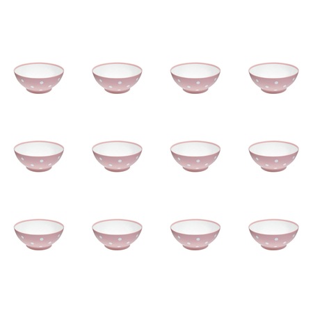 Set boluri, 12 piese, 350 ml, Plastic, Roz - eMAG.ro