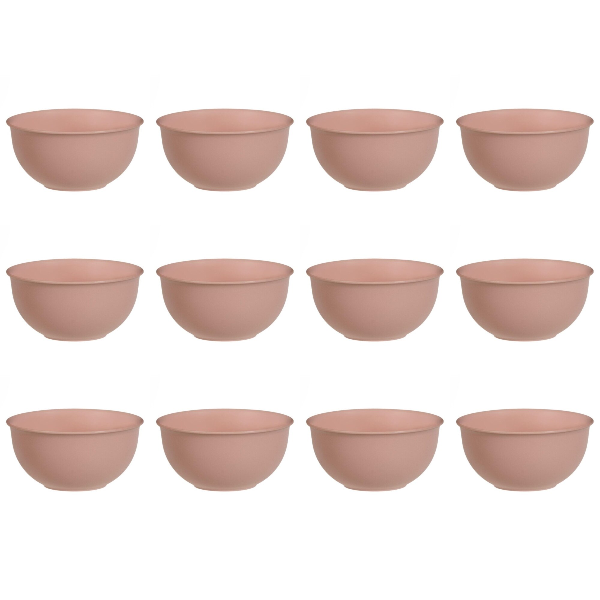 Set boluri, 12 piese, 500 ml, Plastic, Nude - eMAG.ro