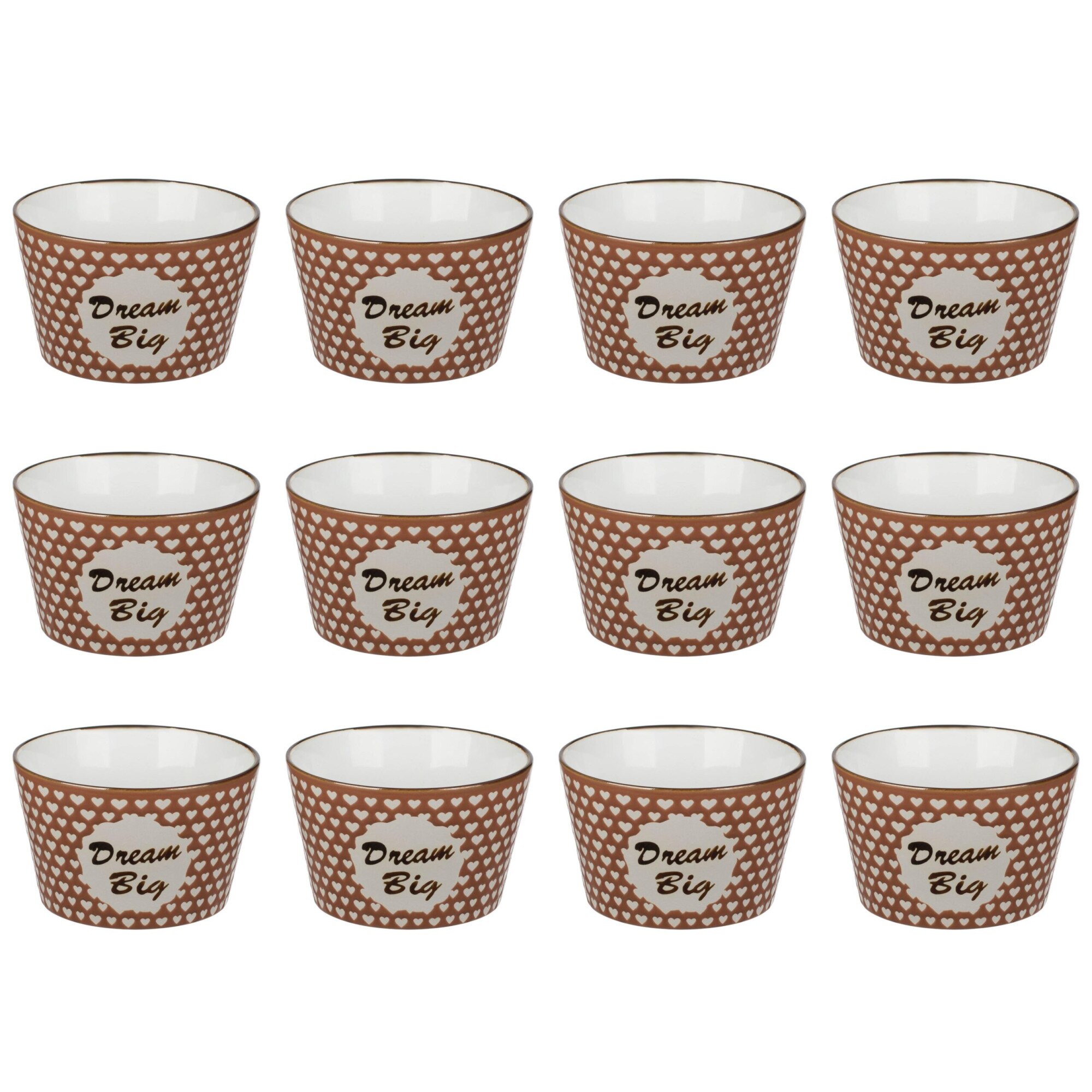 Set boluri, 12 piese, 560 ml, Ceramica, Cu model - eMAG.ro