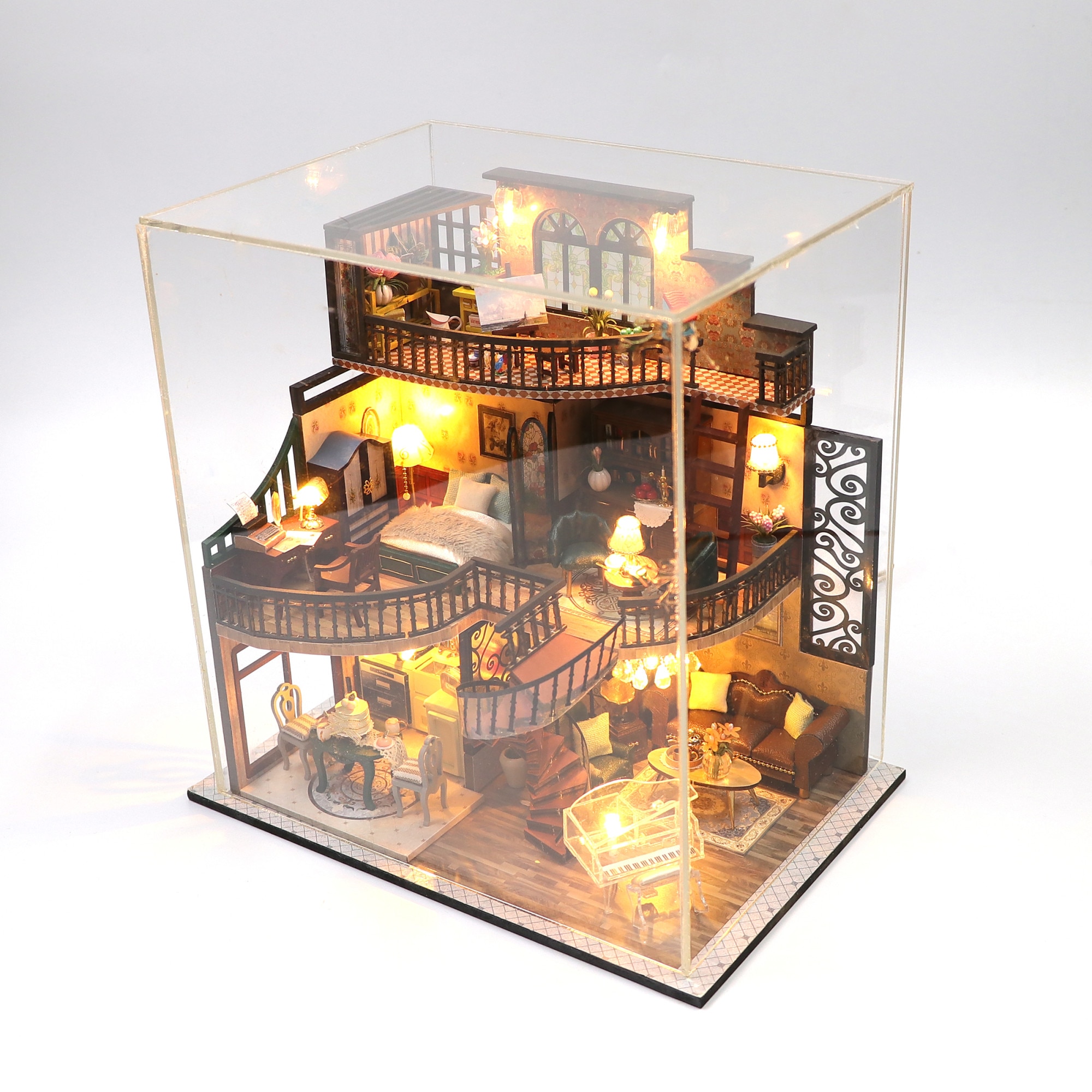 Macheta Casa in miniatura DIY, Dream Building Pavilion - eMAG.ro