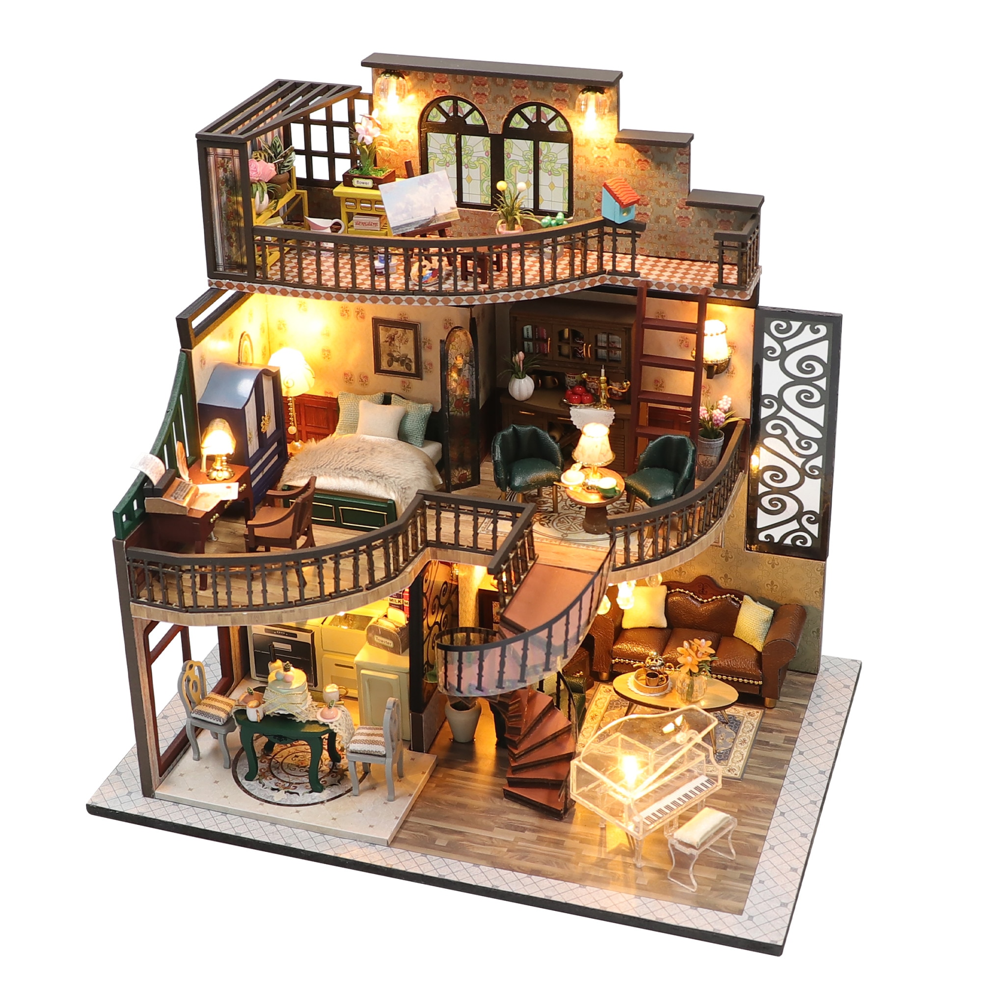Macheta Casa in miniatura DIY, Dream Building Pavilion - eMAG.ro