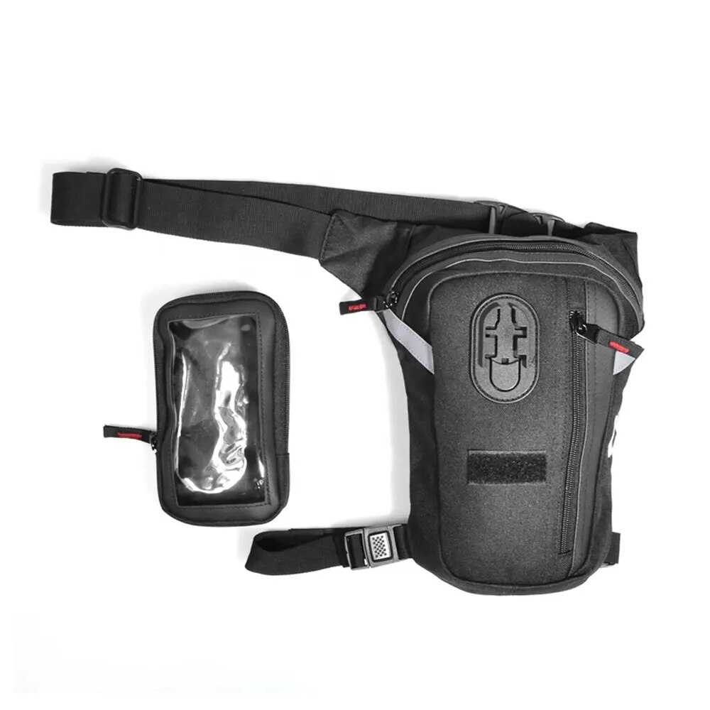 Set geanta de picior si telefon, PAA-Auto, pentru motociclisti cu ecran ...