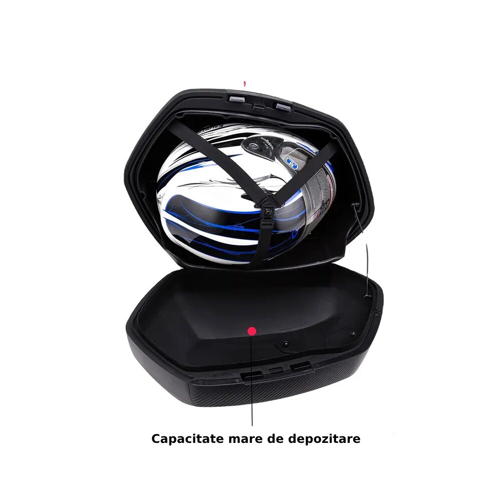 Set 2 cutii laterale, PAA-auto, pentru motociclete, cu capacitate 36 ...