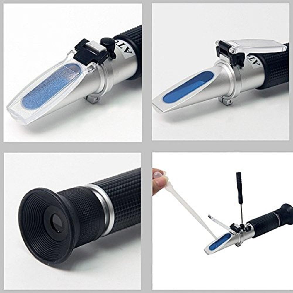 Refractometru pentru zahar, Cafuneplus®, portabil 2-in-1,0%-32% scara ...