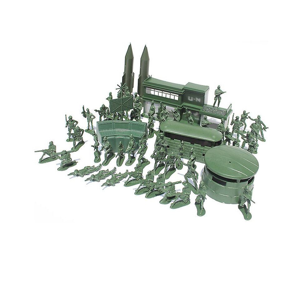 Set 56 figurine armata, Betterlifefg, Plastic, Verde - eMAG.ro