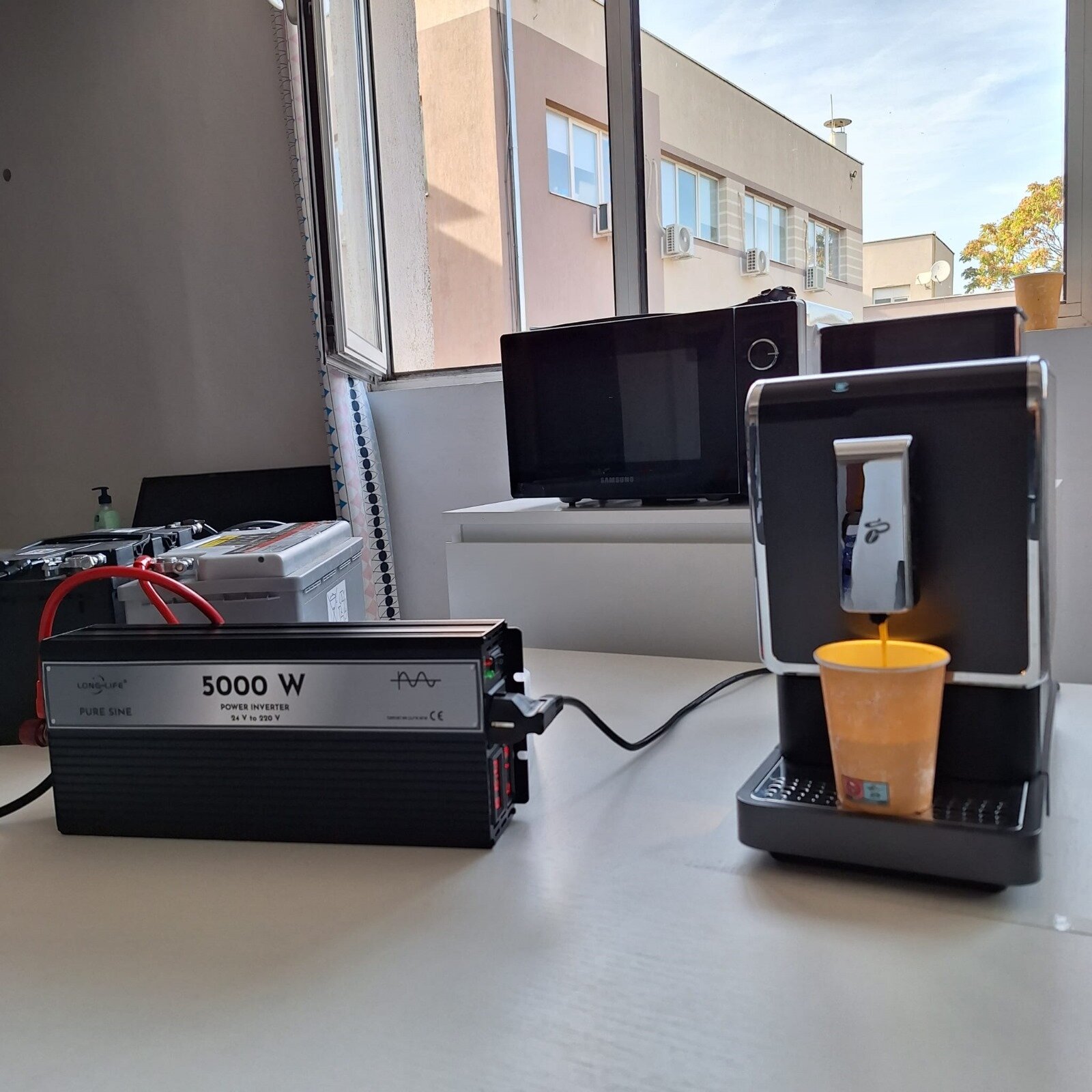 Invertor 5000 W, sinus pur, 24 V - 220 V auto, inverter unda pura, tir ...