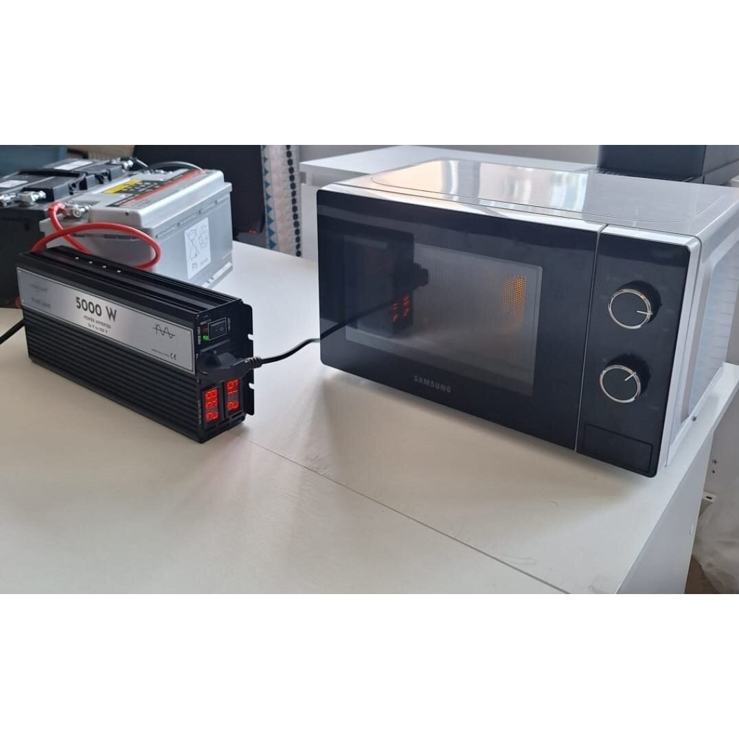 Invertor 5000 W, sinus pur, 24 V - 220 V auto, inverter unda pura, tir ...