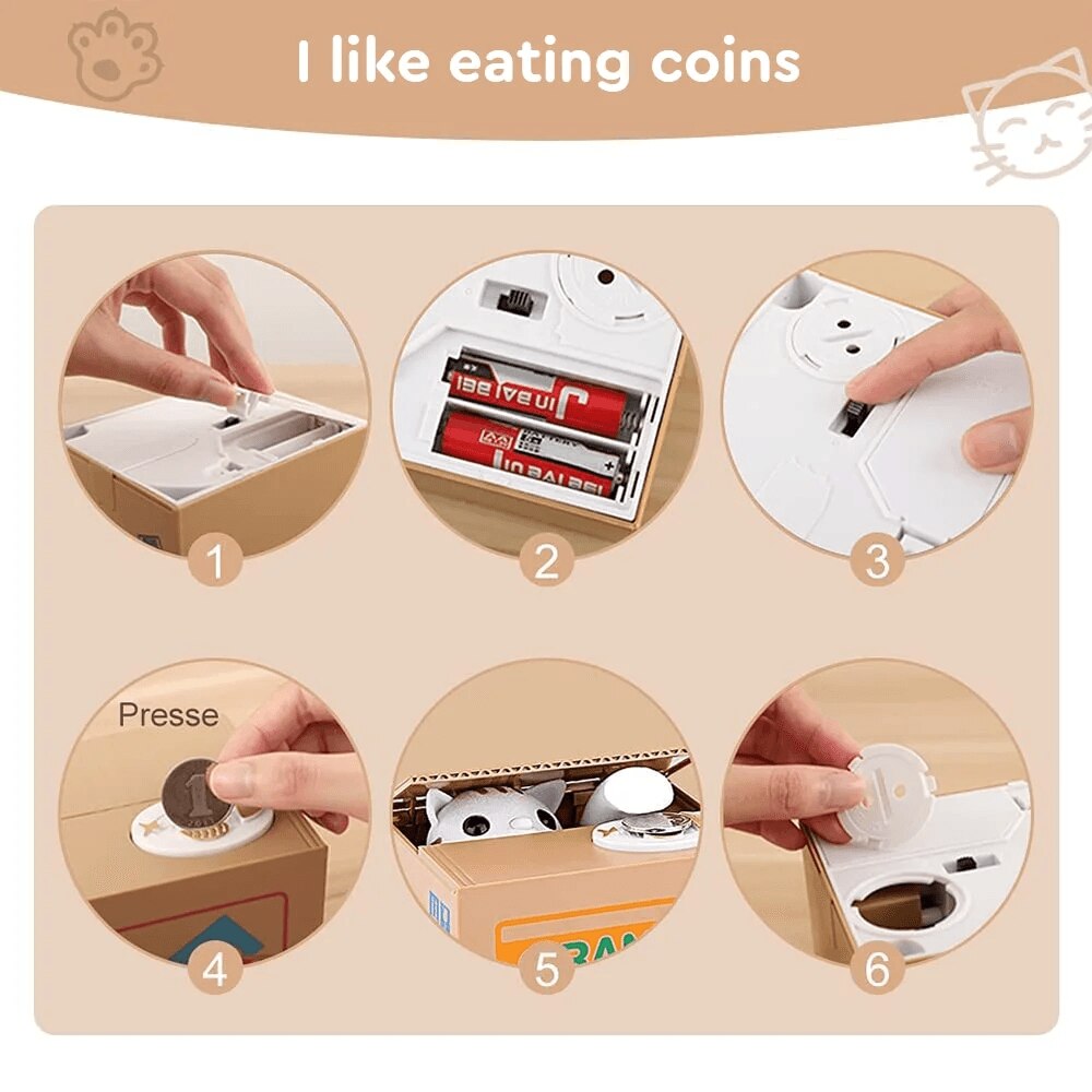 Pusculita Electronica, Micutul Pisoi - Hotul de Monede - eMAG.ro