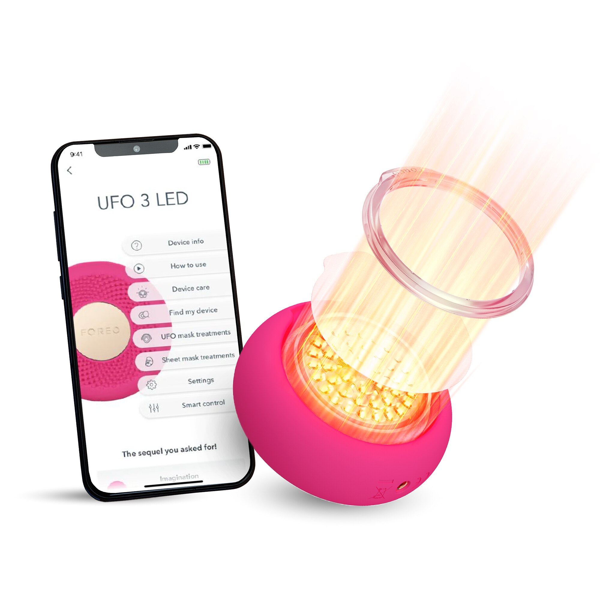 Dispozitiv FOREO UFO™ 3 LED, NIR & Full-Spectrum LED Hidratare faciala - eMAG.ro