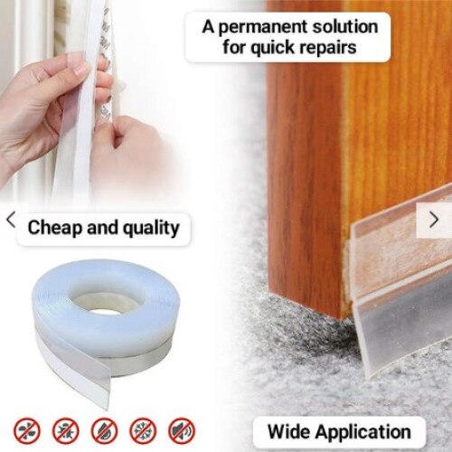 Set 3 Benzi transparente speciale de etansare pentru usi si ferestre ...